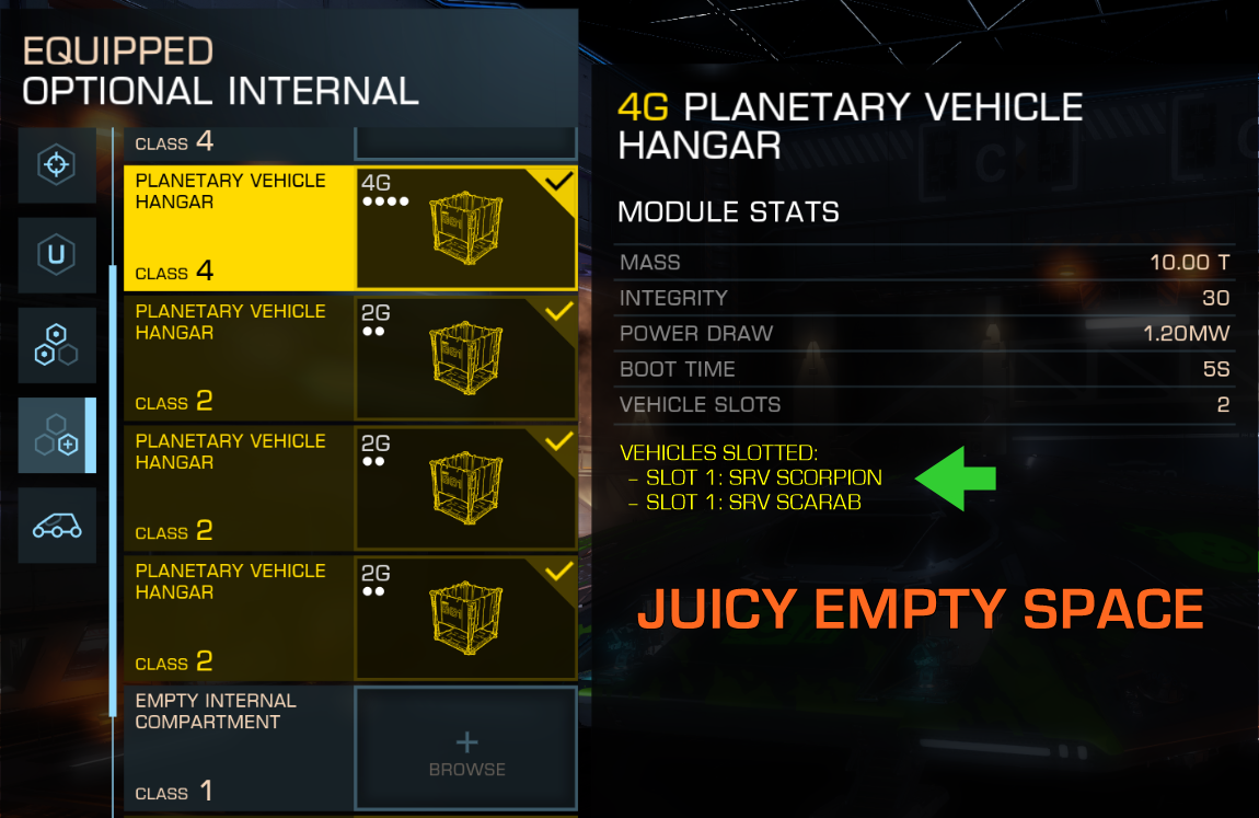 General - QoL Request: PLEASE let us see which SRVs are slotted in ... General - QoL Request: PLEASE let us see which SRVs are slotted in ...